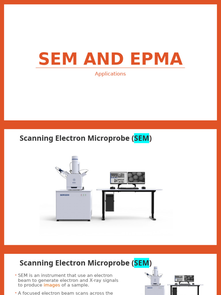 Applica - of EPMA and SEM | PDF