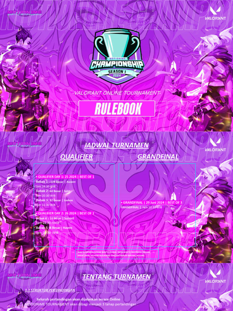 Rulebook Motionime Tournament Valorant Series | PDF