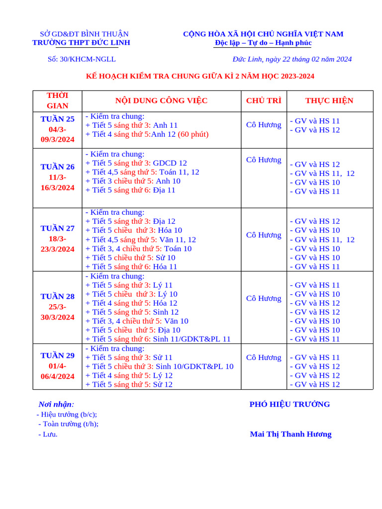 KHKTC GK2 - 2023-2024 | PDF