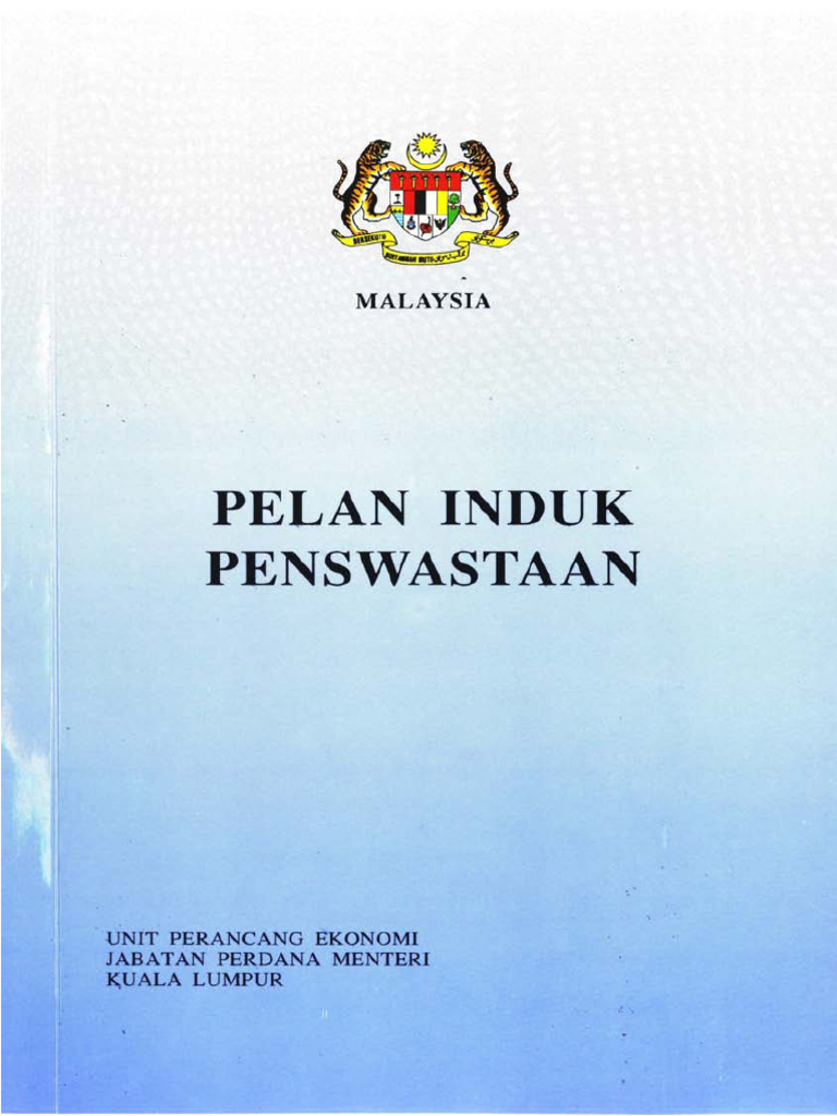 Pelan Induk Penswastaan Full | PDF