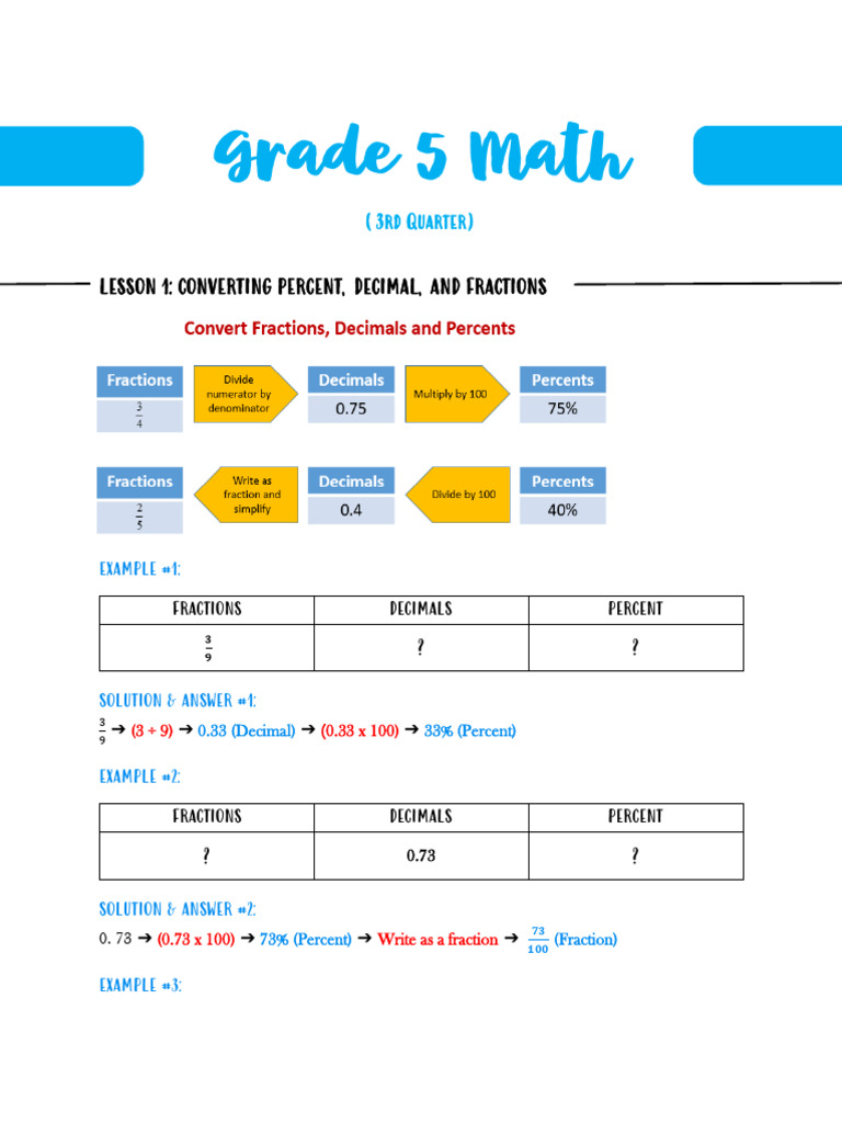Math (Colored) | PDF