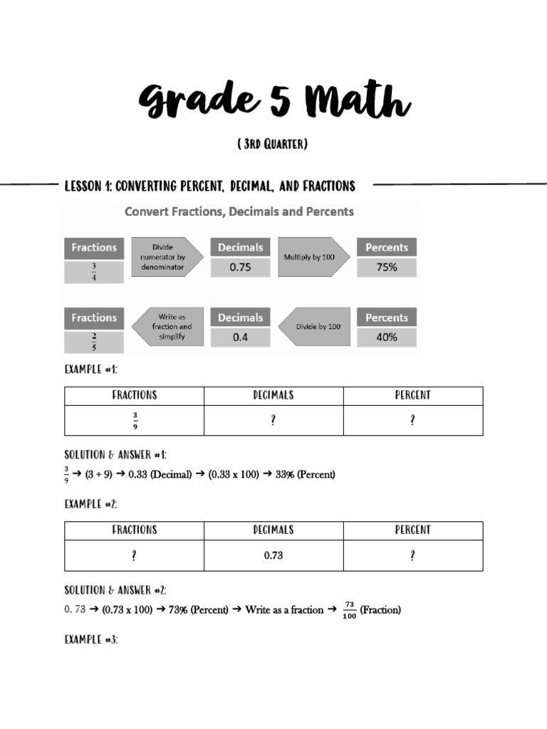 MATH (B&W) | PDF