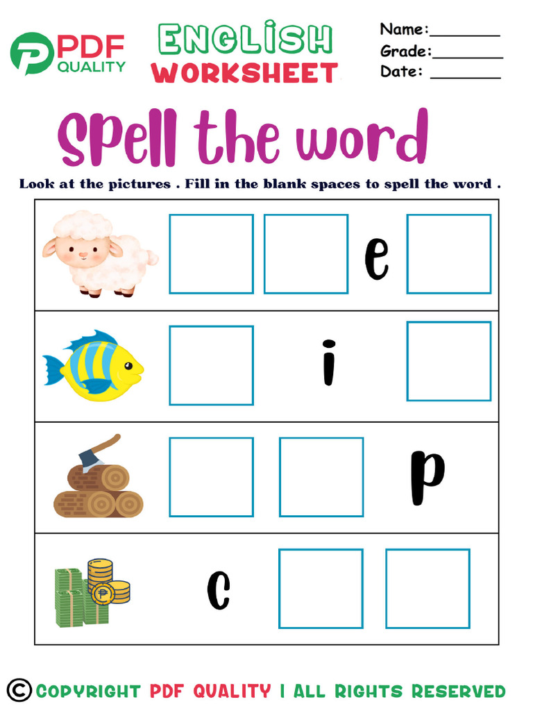 Spell Phonetically With Digraphs (A) | PDF