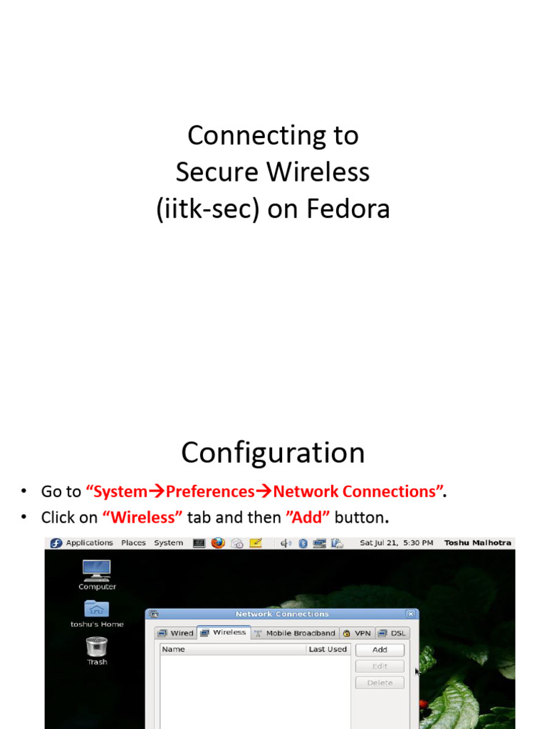 Connecting To Secure Wireless | PDF