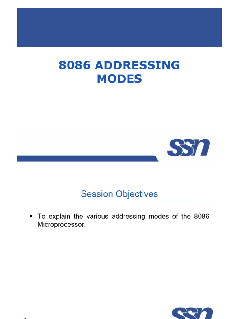 8086 Addressing Modes | PDF