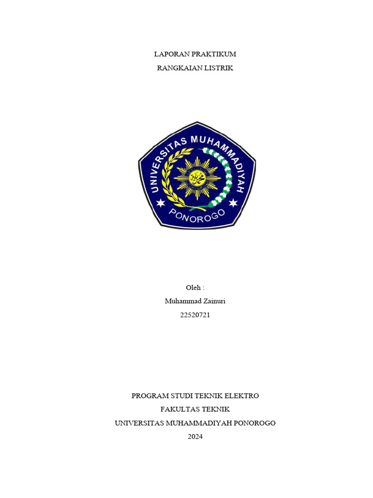 Laporan Praktikum Rangkaian Lisrik | PDF