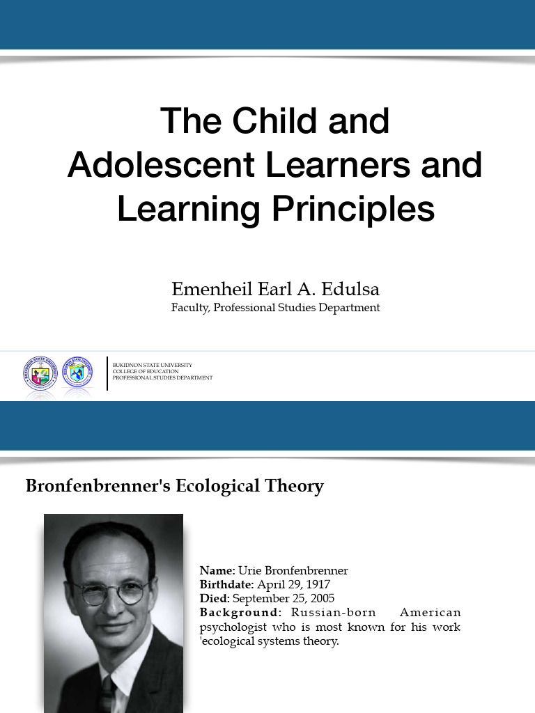 Bronfenbrenner - S Ecological Theory | PDF