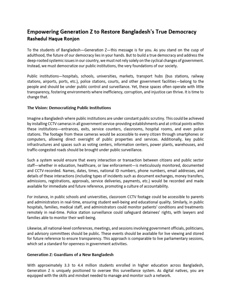 Ode to the Generation Z | PDF