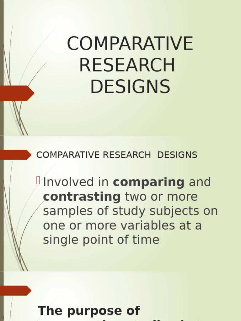 Comparative Research Designs | PDF