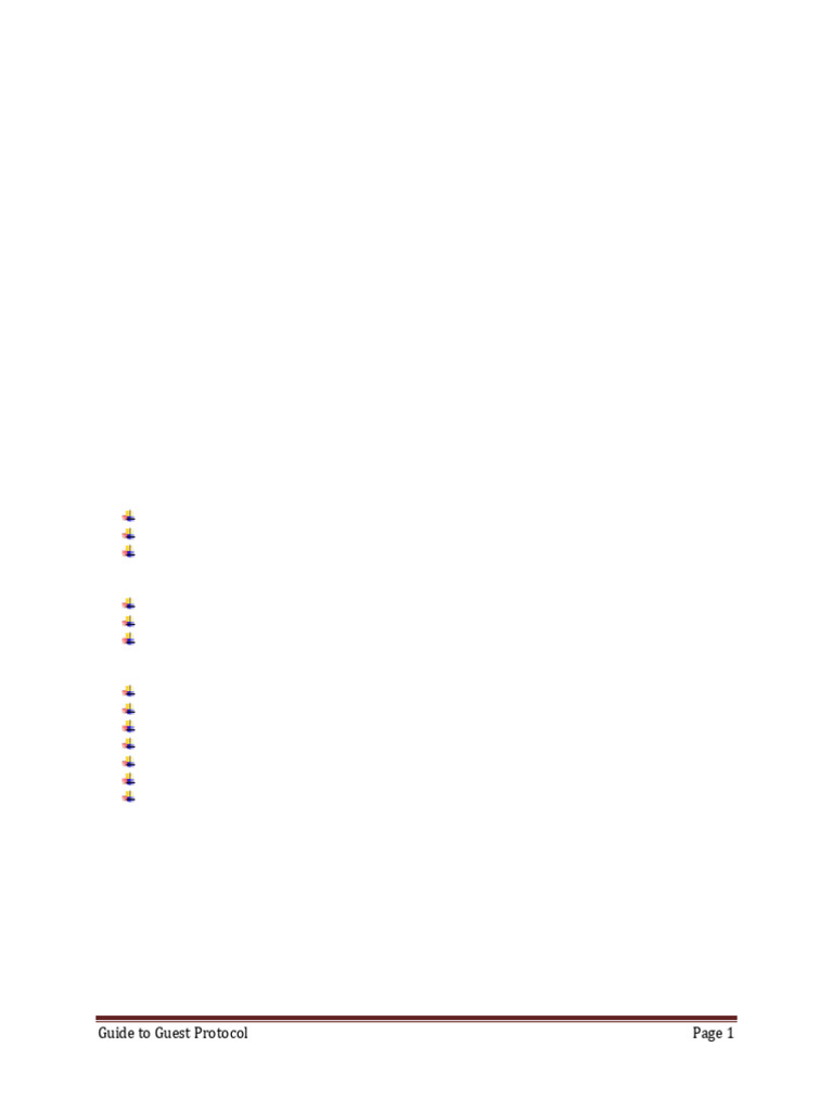 A Guide To Guest Protocol: Chain of Command | PDF