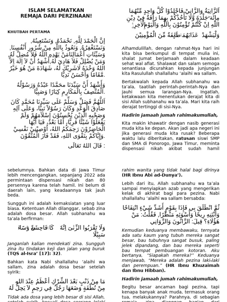 Selamatkan Remaja Dari Perzinahan | PDF