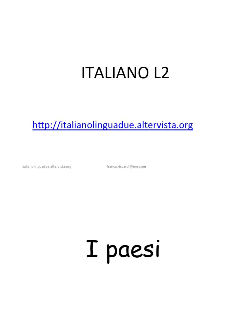 Le Nazionalità | PDF