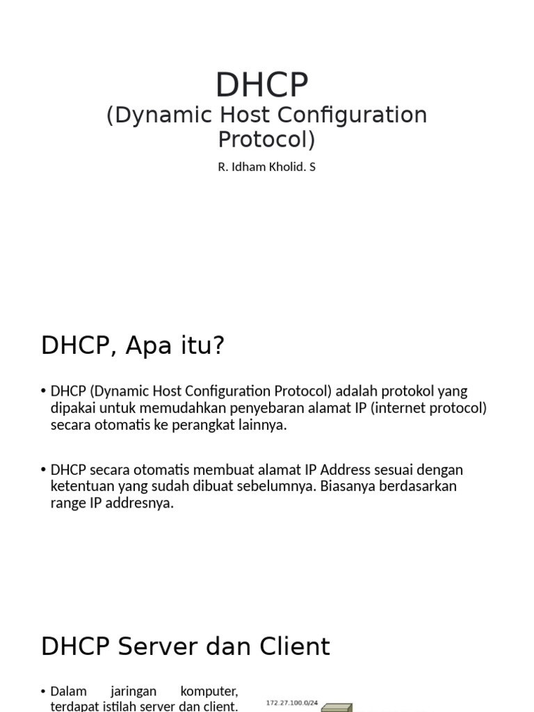 DHCP | PDF