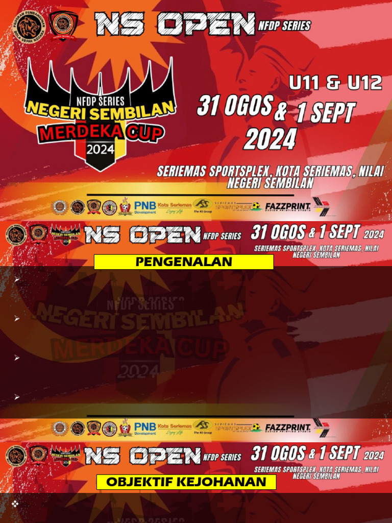 Info Pack NS Open Merdeka Cup 2024 | PDF