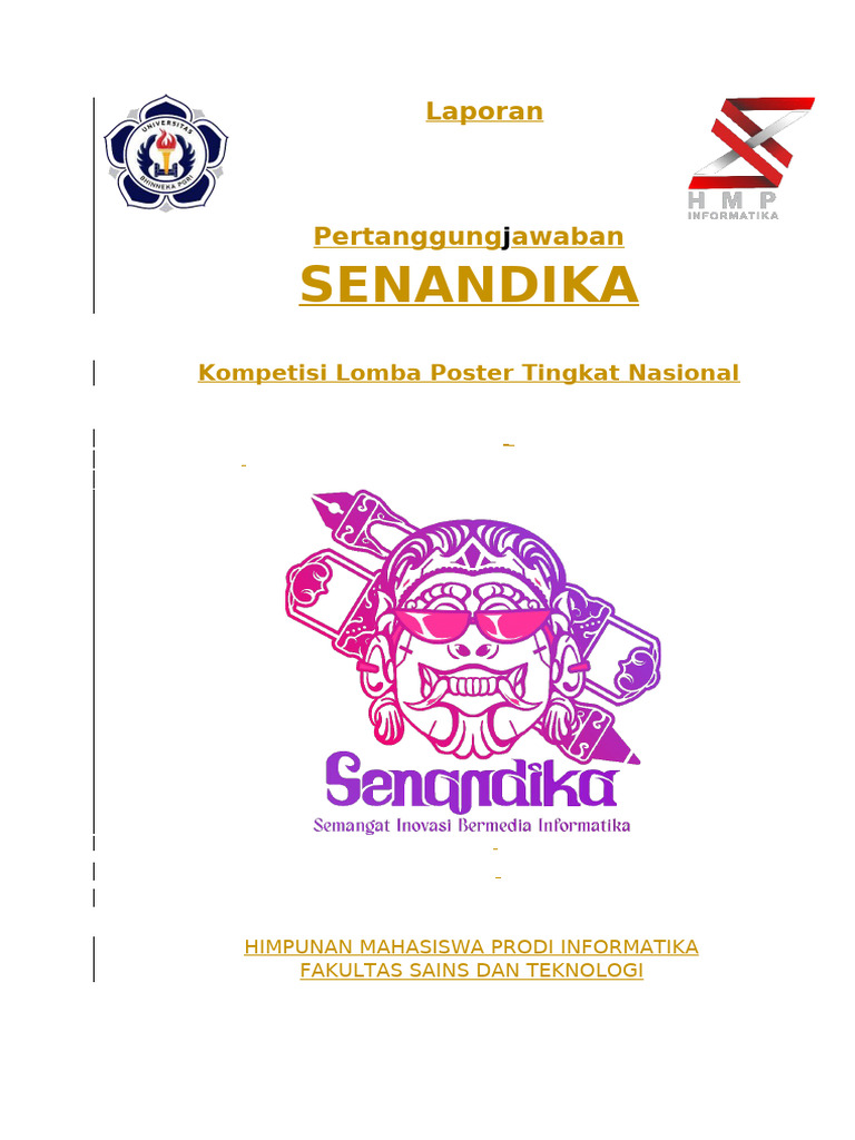 LPJ Kegiatan Senandika | PDF