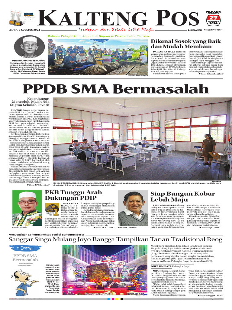Kalteng Pos Digital 06082024 | PDF