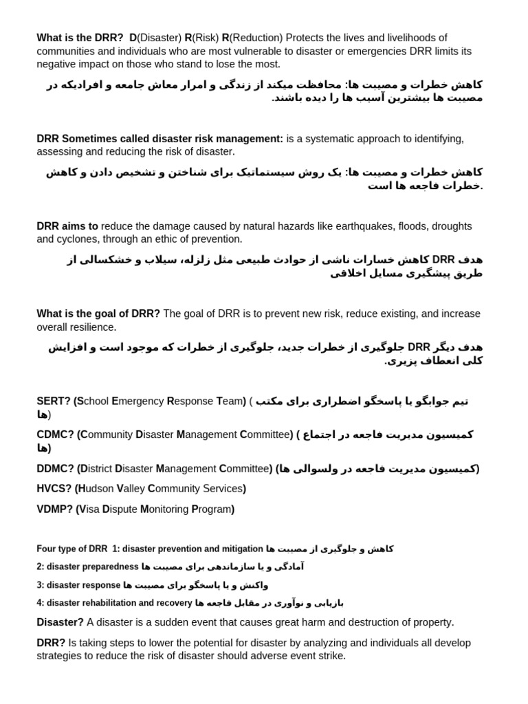 What Is The DRR | PDF