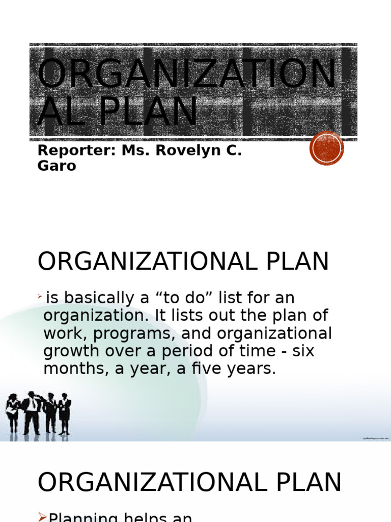 Organizational Plan | PDF | Goal | Business