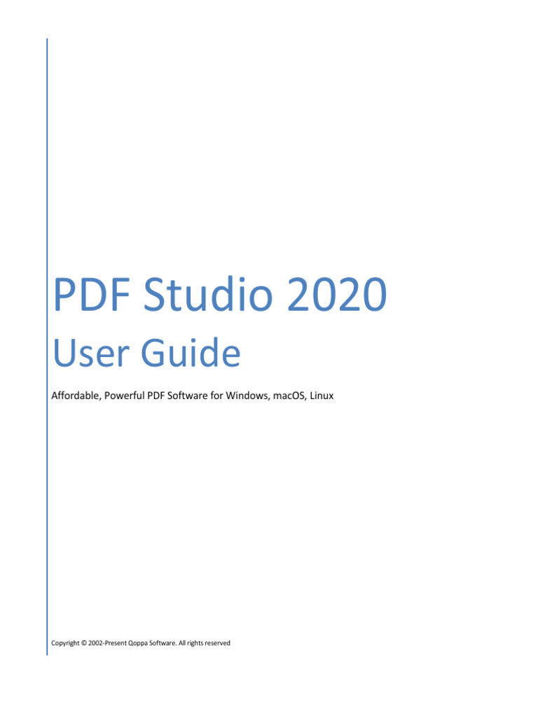 Pdfstudio2020 Userguide | PDF Pdfstudio2020 Userguide | PDF