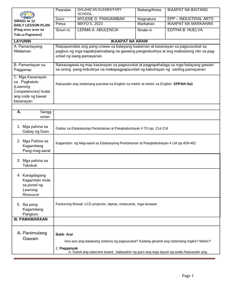 DLP EPP Q4 Week 2 | PDF