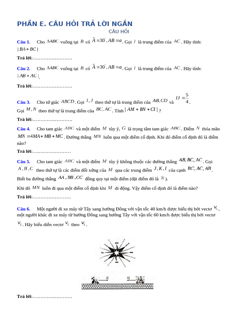 Bài 9. Tich Cua Mot Vecto Voi Mot So - Traloingan | PDF