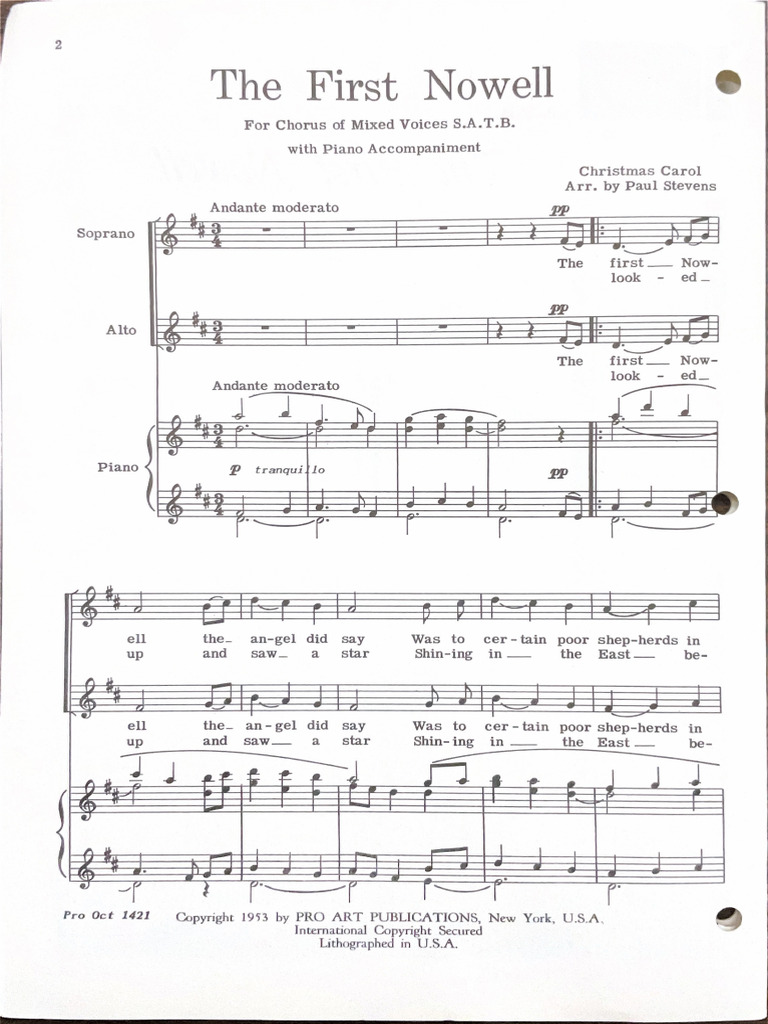 The First Nowell | PDF