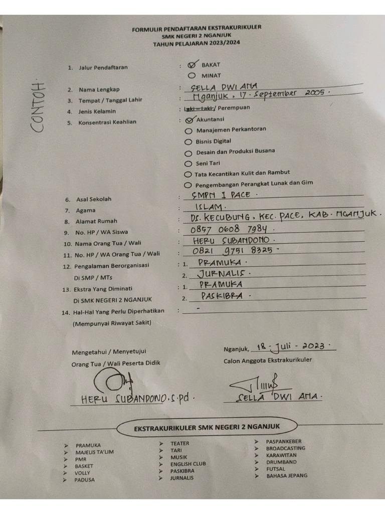 Contoh Bakat | PDF