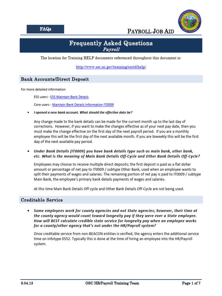 Payrollfaqs | PDF