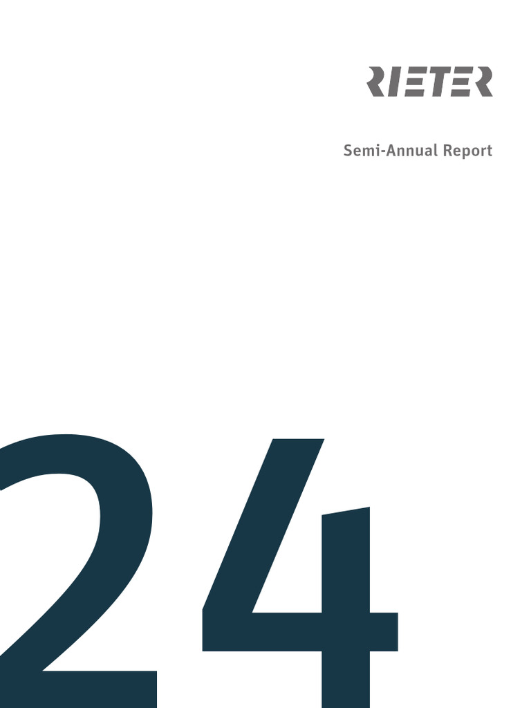 Rieter Semi Annual Report 2024 | PDF | Equity (Finance) | Business