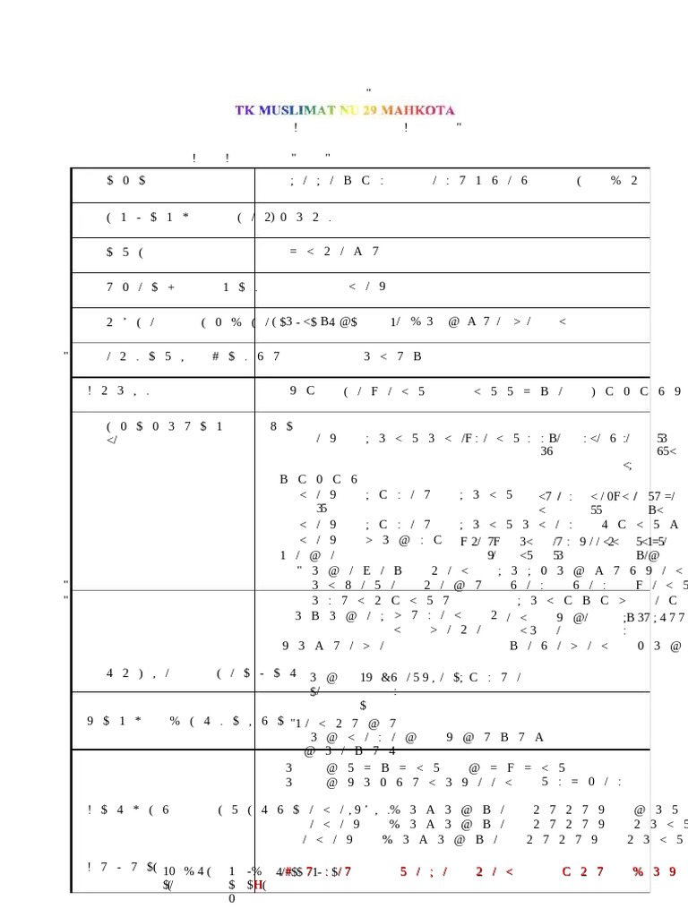 PDF Contoh Modul Ajar Paud Merdeka | PDF