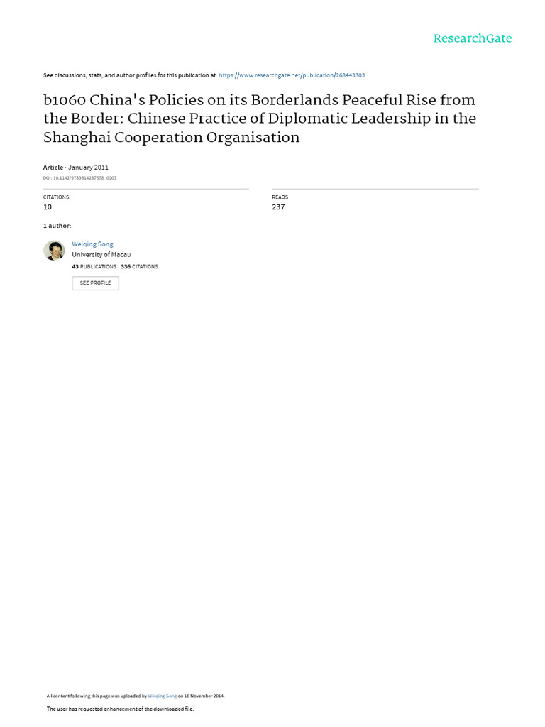 Peaceful Rise From Border | PDF