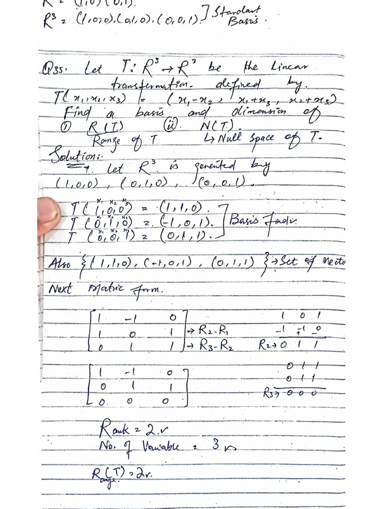 Linear Algebra Final | PDF