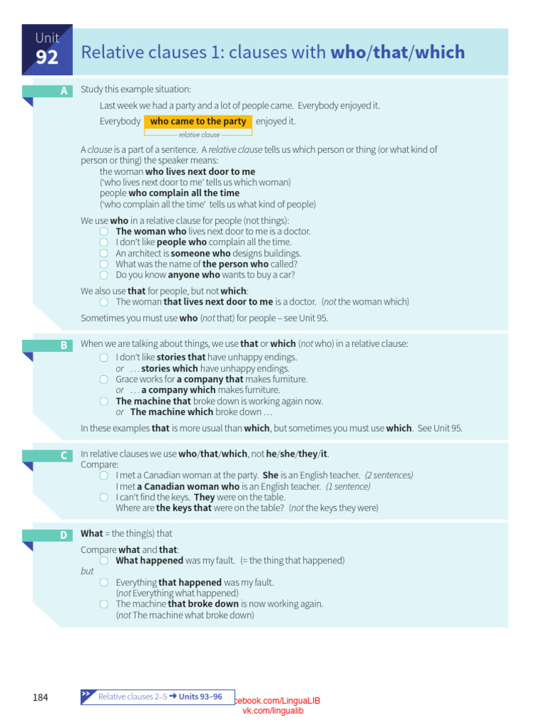 Relative Clauses 2 | PDF