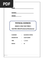 2025 Physical Sciences Grade 12 Experiment 2 | PDF | Titration | Chemistry