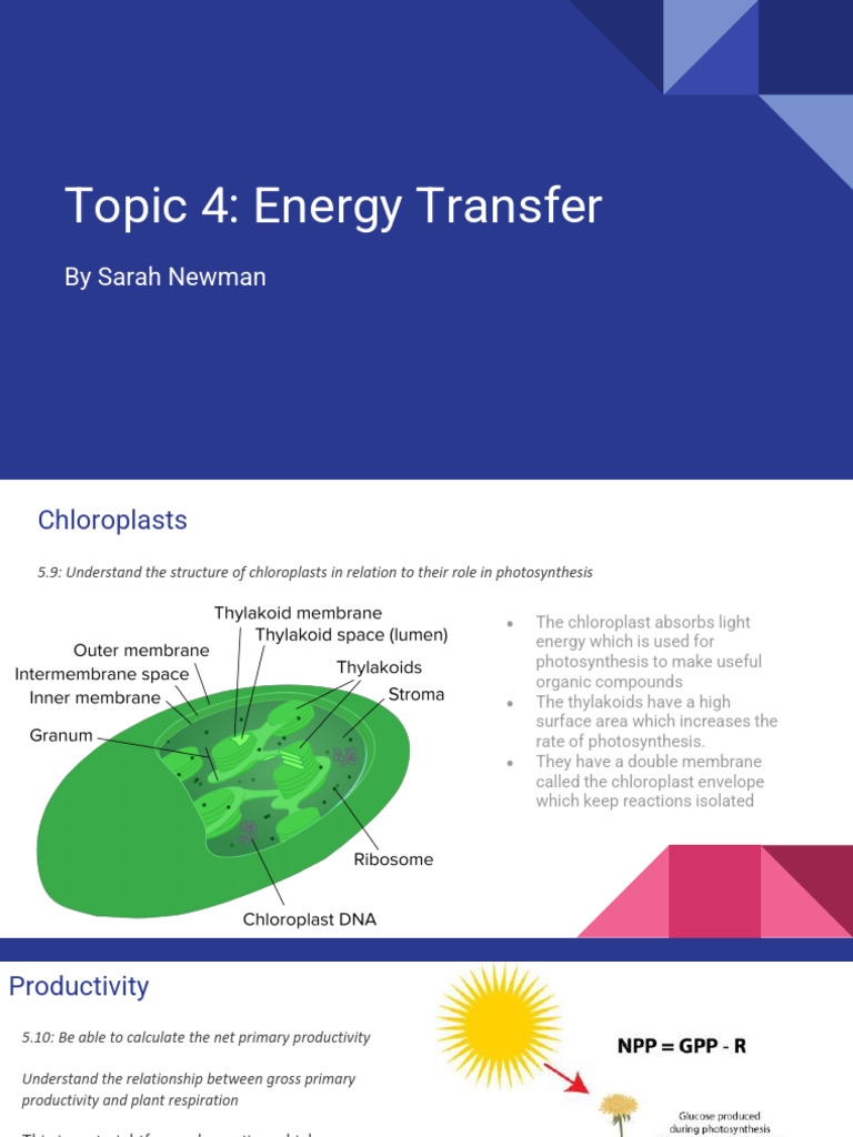Topic 4 Energy Transfer | PDF