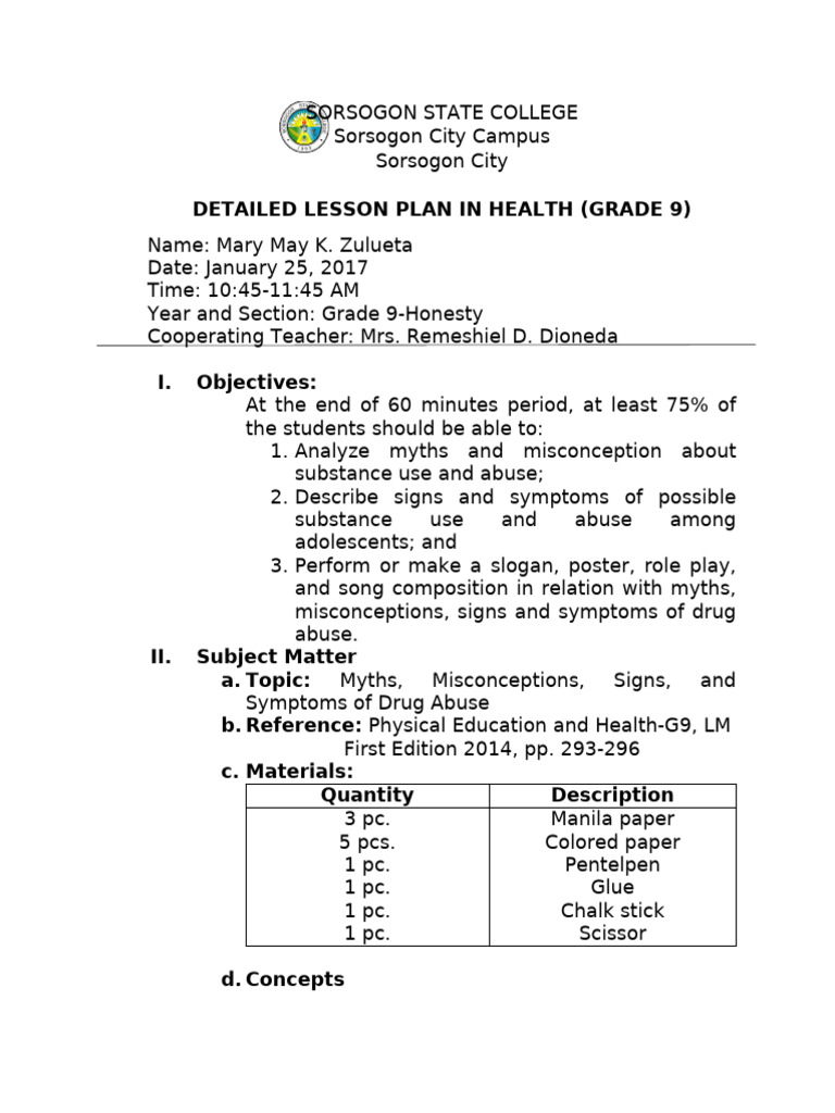 Signs and Symptoms of Drug Abuse | PDF