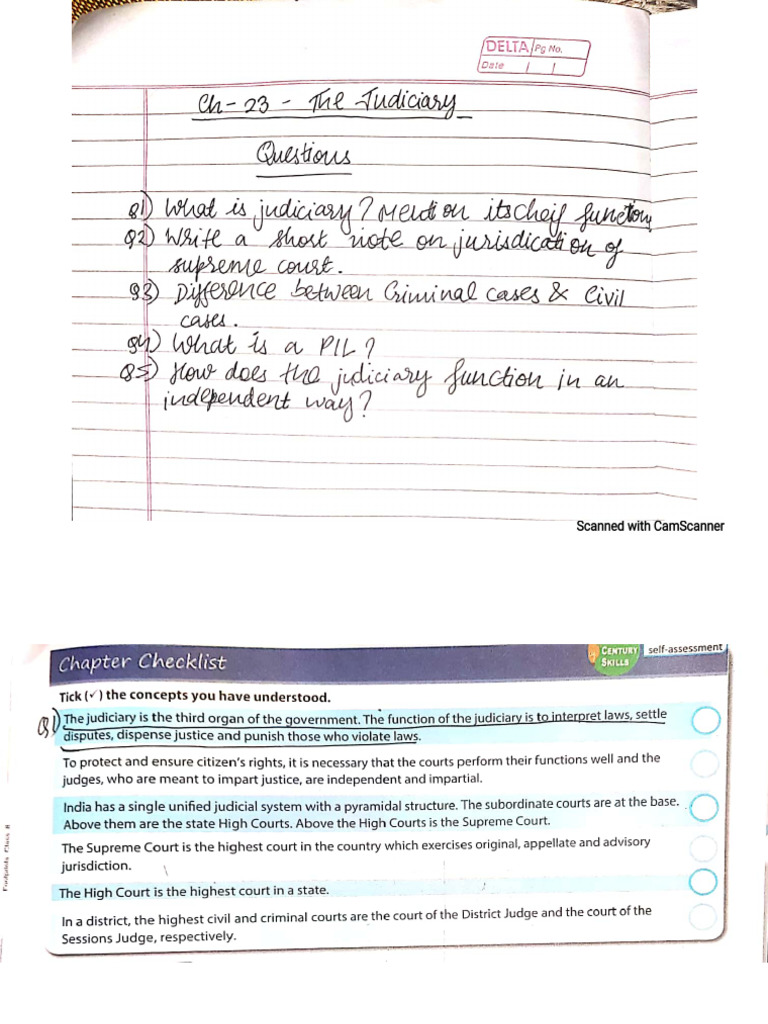 Civics - CH 23 - Question and Answers | PDF
