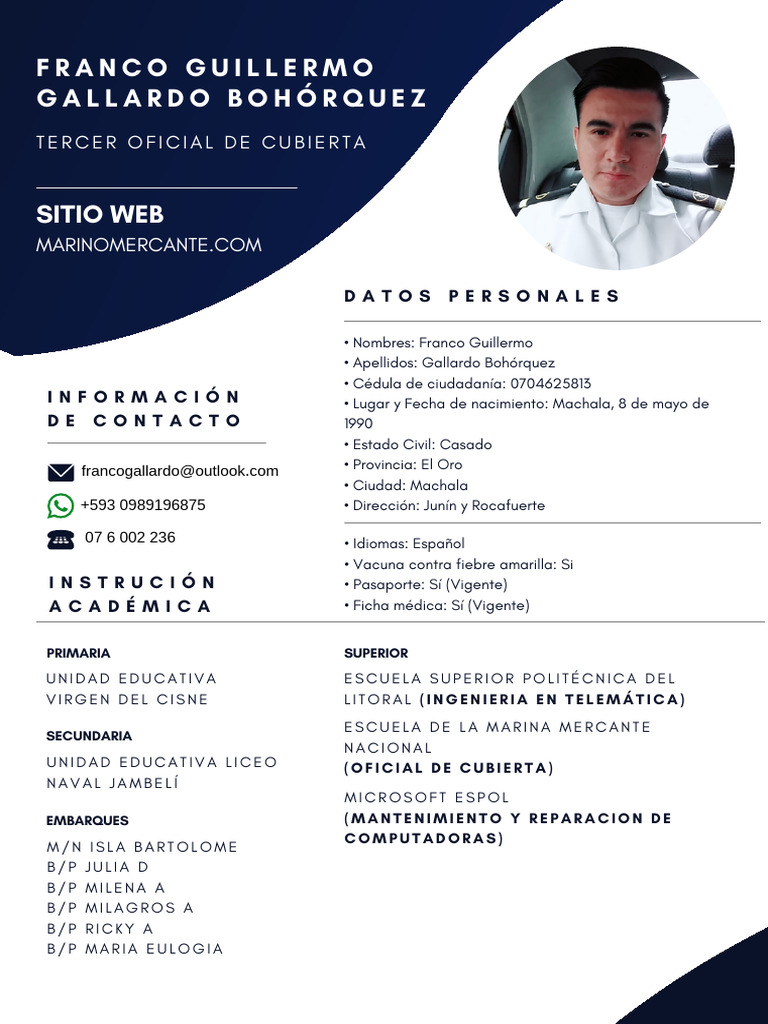 CV - Franco Gallardo | PDF