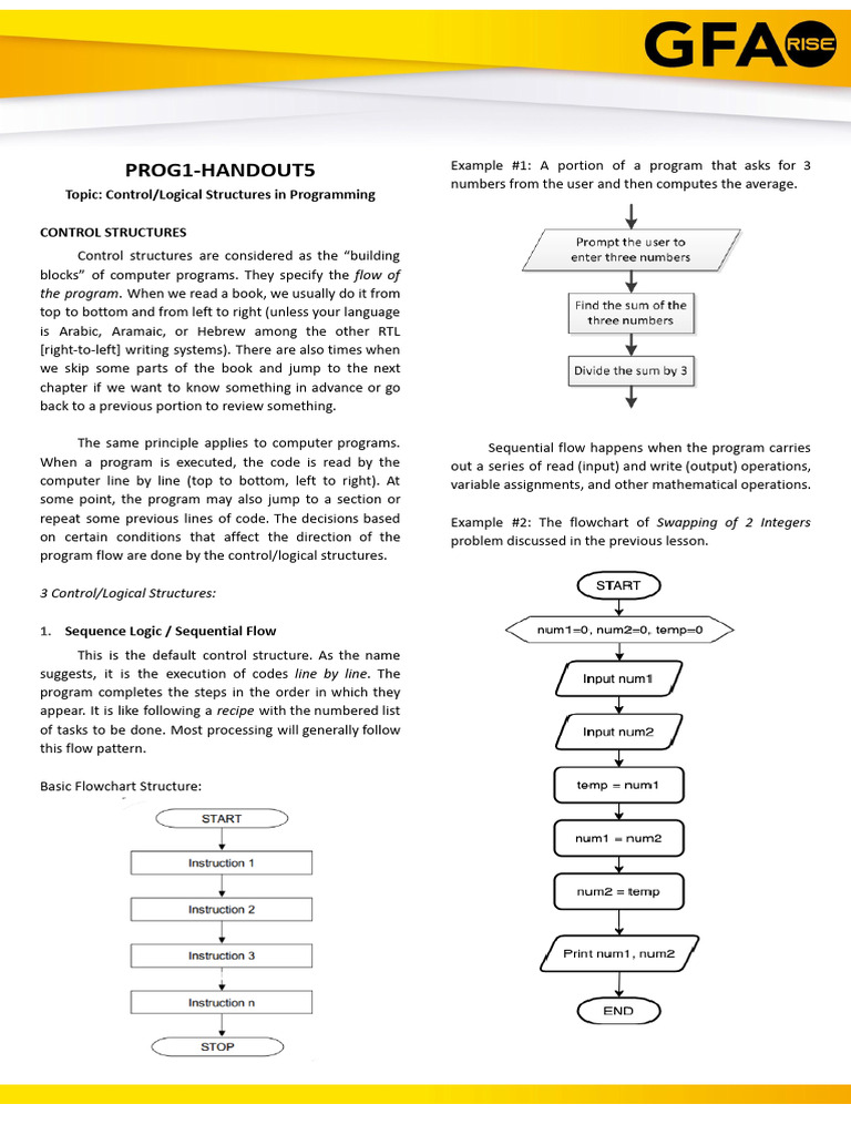 PROG1-Handout 5 | PDF