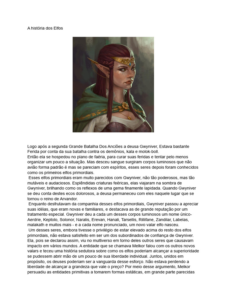 A História Dos Elfos | PDF
