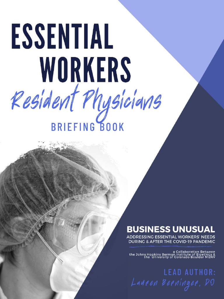 Resident Physicians Briefing Booklet Final | PDF