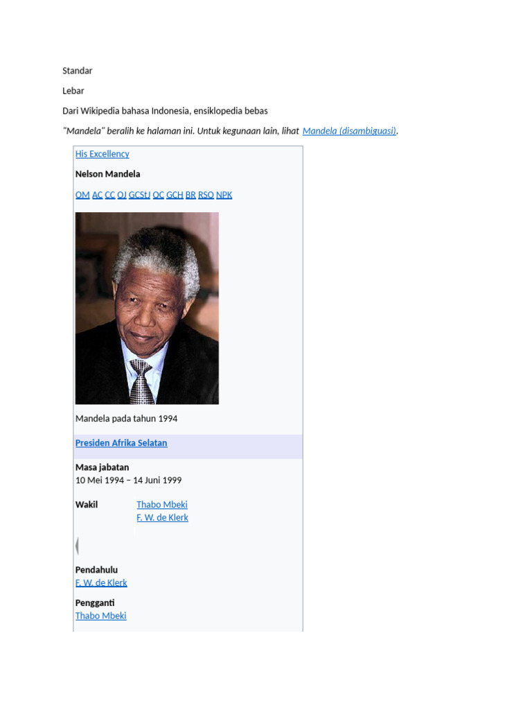 Nelson Mandela | PDF