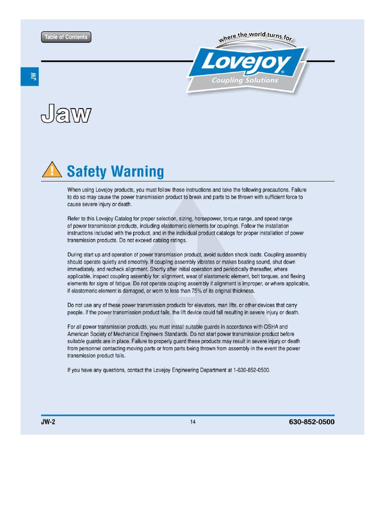 Lovejoy L190 P14-15 | PDF