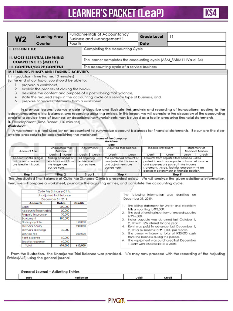 Q4 ABM Fundamentals of ABM1 11 Week 2 | PDF