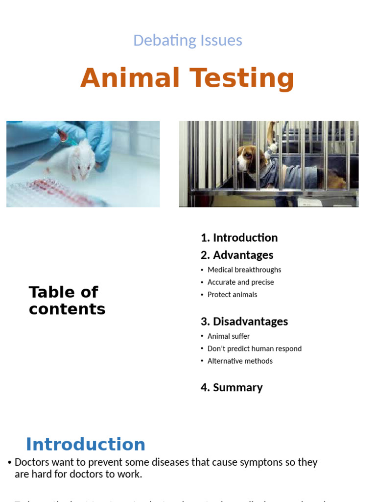 Animal Testing | PDF