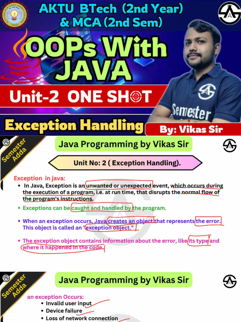 Java Unit-2 One Shot Marathon Notes | PDF
