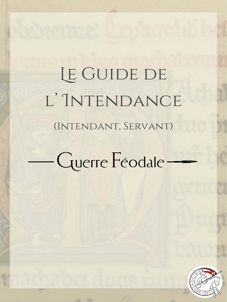 GUIDE GF Intendance | PDF