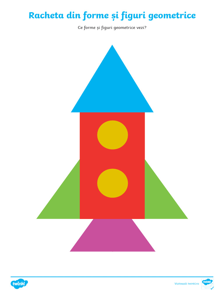 T T 291894 Racheta Din Forme Geometrice Fisa de Activitate | PDF