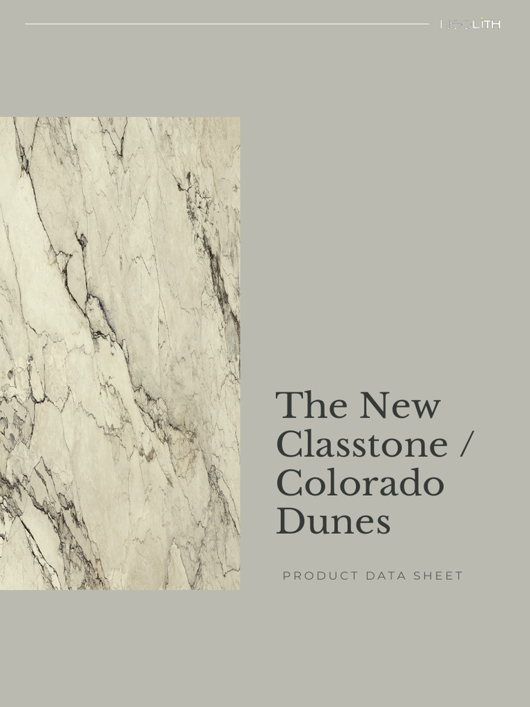 Neolith The New Classtone - Colorado Dunes | PDF