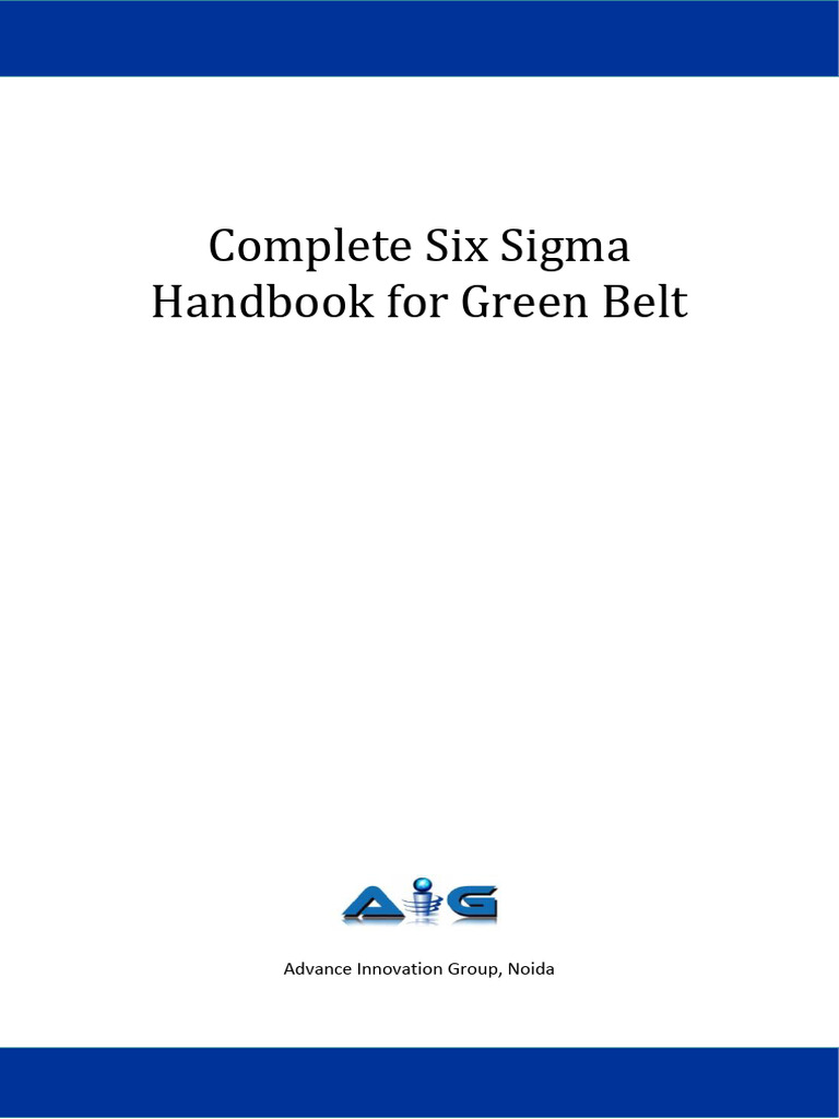 Complete Six Sigma GB Handbook | PDF